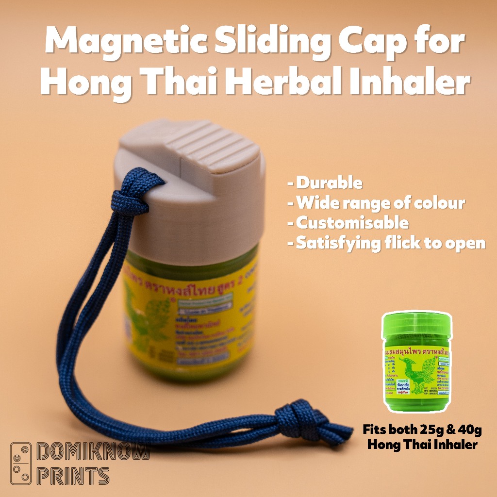 Hong Thai Herbal Inhaler Yadom Magnetic Sliding Cap (Customisation ...