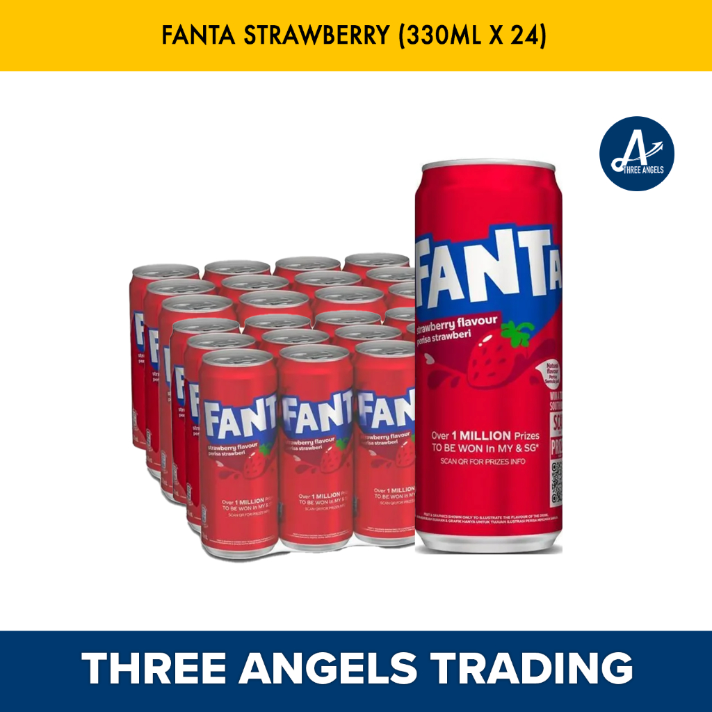 Fanta Strawberry (330ml x 24) | Shopee Singapore
