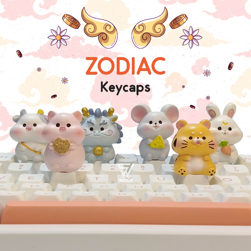 【SG】Chinese Zodiac Artisan 3D Keycaps | Custom 3D Cute Keycaps ...