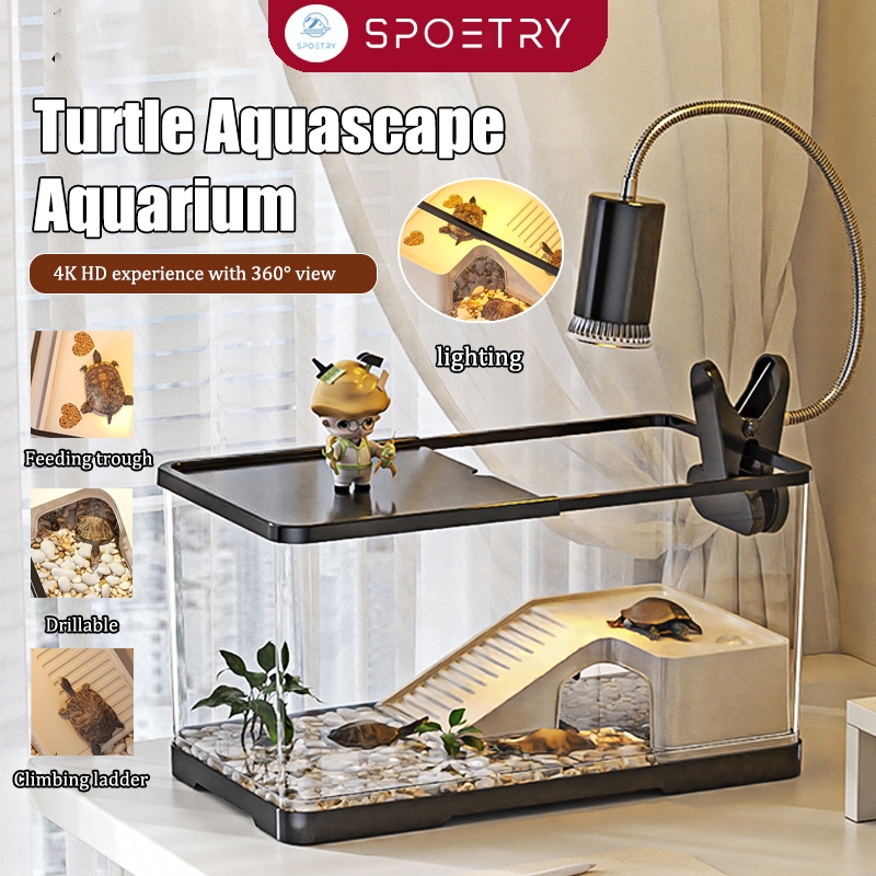 Turtle Tank Turtle Basking Platform Tortoise Tank With Terrace ...