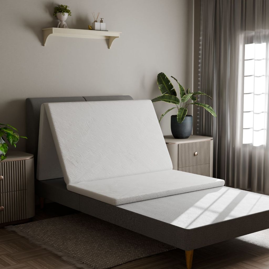 Bamboo 3-Fold Foldable Foam Mattress (Single) | Shopee Singapore