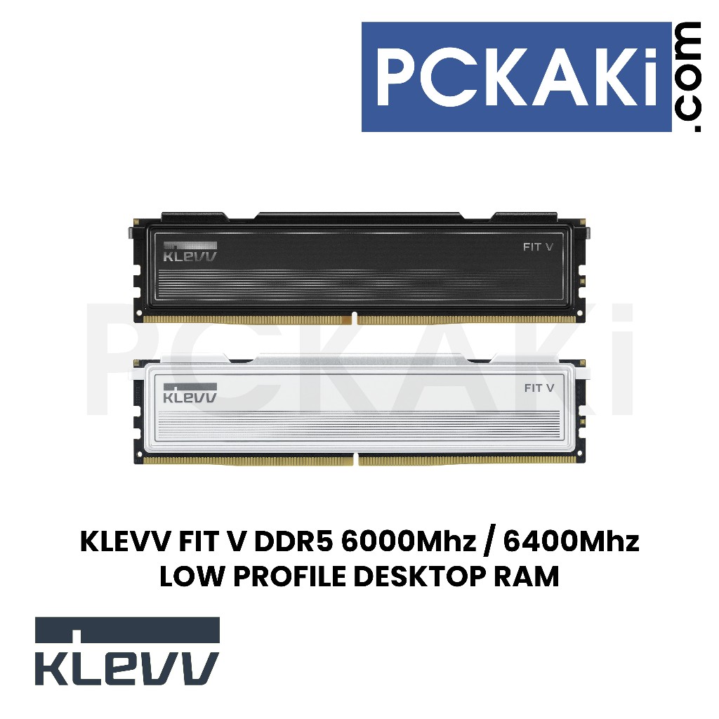 KLEVV FIT V DDR5 6000MHz 6400Mhz 32GB KIT LOW PROFILE GAMING DESKTOP ...