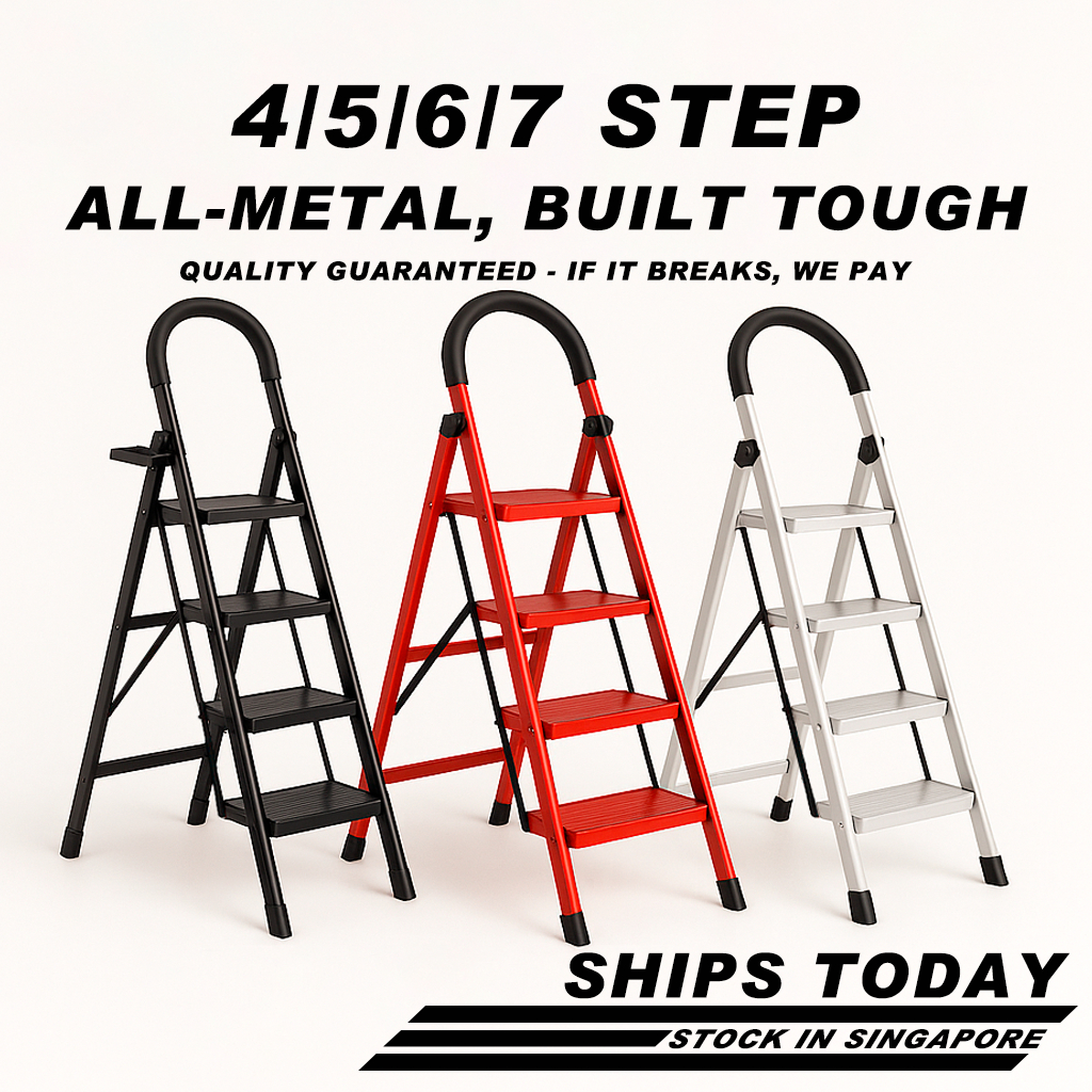 Stool Step Foldable Ladder Carbon steel thick ladder 4/5/6/7 step ...