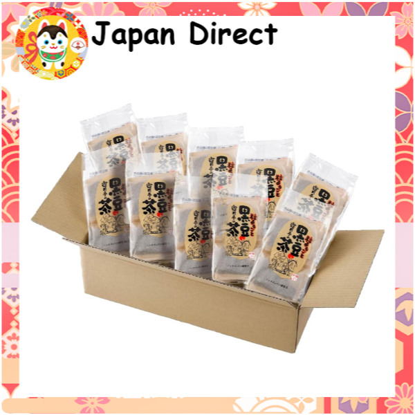 Yugetsu-tei Black Bean Tea 100 packets (10 bags of 10 packets ...
