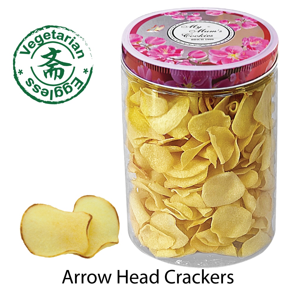 [My Mum's Cookies] ARROWHEAD CRACKERS (Vegetarian) 慈菇片 (斋）190g ...