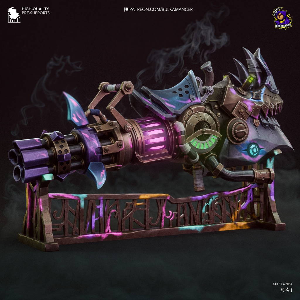 Bulkamancer Sculpts Jinx's Rhino Gun - Arcane League of Legends 1/8 ...