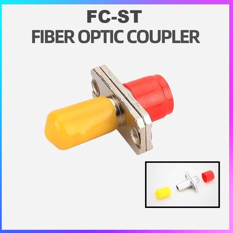 FC-ST Fiber Optic Simplex Metal Coupler Adapter Connector coupler ...