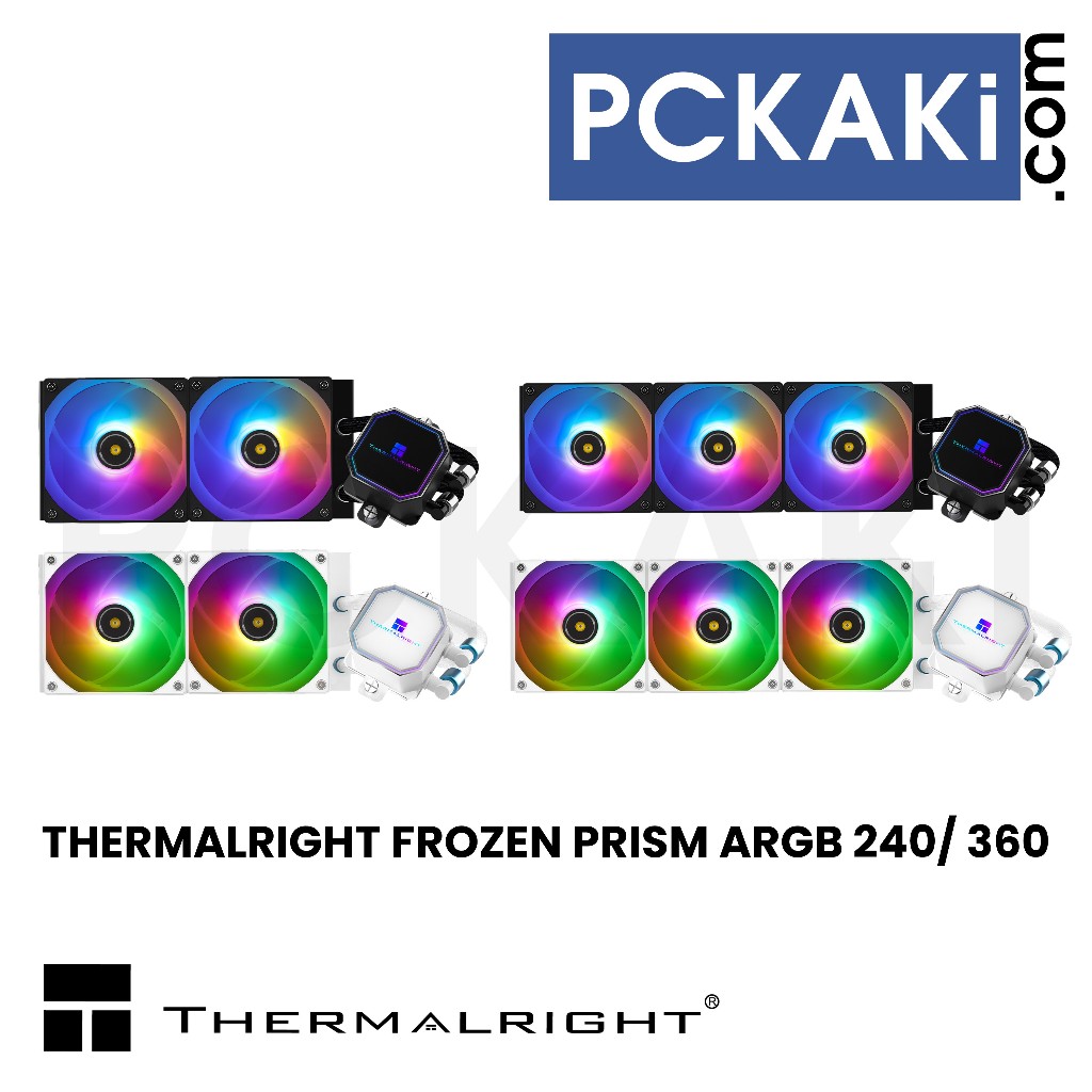 THERMALRIGHT FROZEN PRISM ARGB 240 / 360 AIO CPU COOLER BLACK / WHITE ...