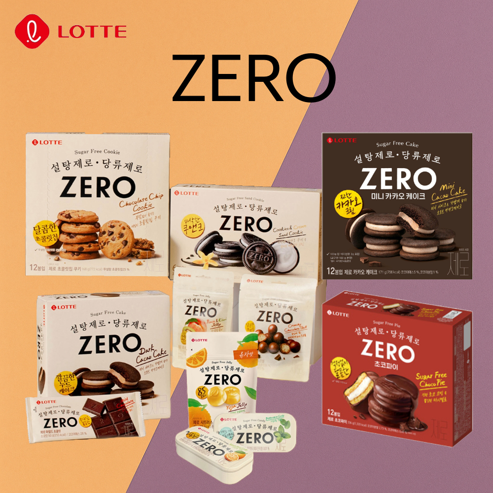 [Lotte] Zero Series – Sugar-Free Korean Snacks & Candies for Guilt-Free ...