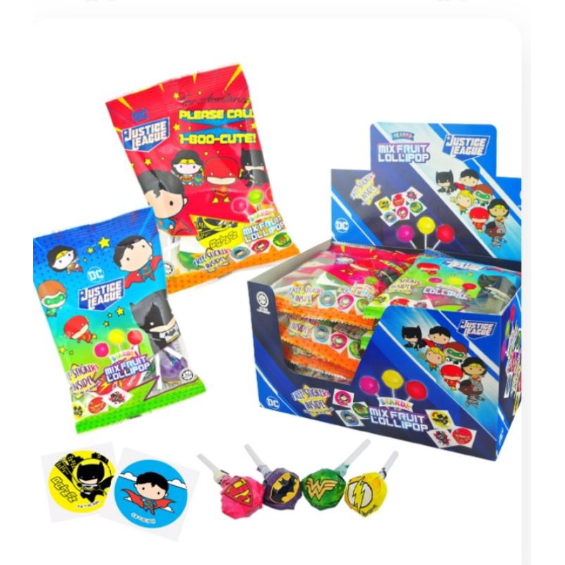 YLF Justice League Fruit Lollipop 40g | Shopee Singapore