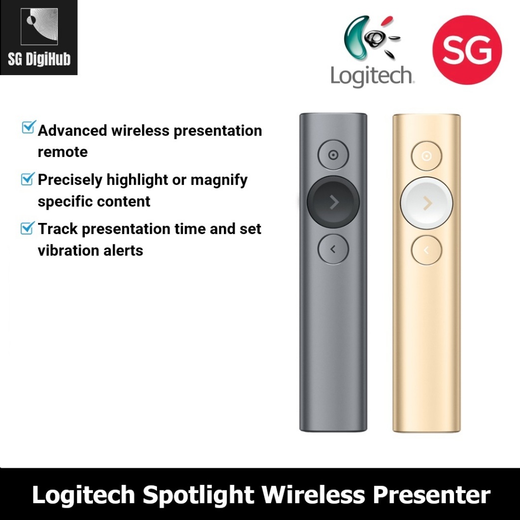 Logitech Spotlight Wireless Presenter (1 Year Logitech Warranty ...