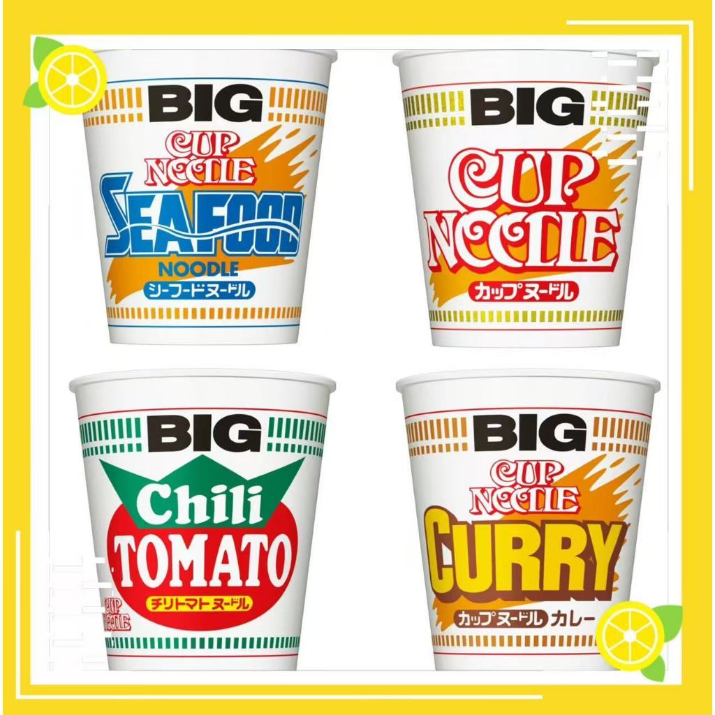 BIG Cup Noodles NISSIN FOODS Cup Noodle Seafood Flavor/Soy Sauce Flavor ...