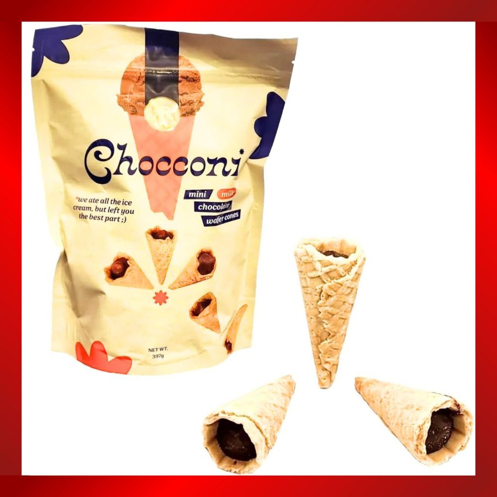 Chocconi Mini Milk Chocolate Wafer Cones 397g | Shopee Singapore