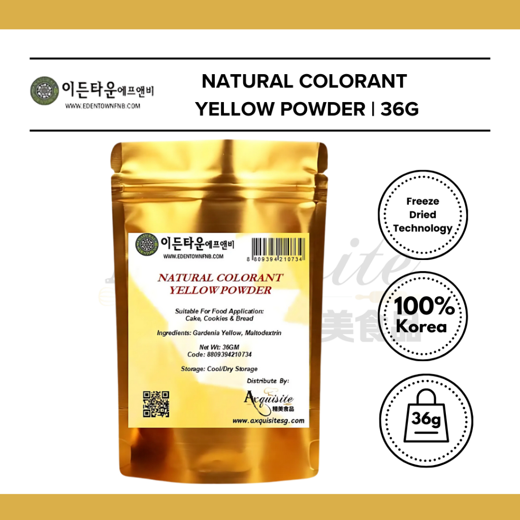 Edentown Korea Natural Colorant Powder (Yellow) 36g / 100g | Edentown ...