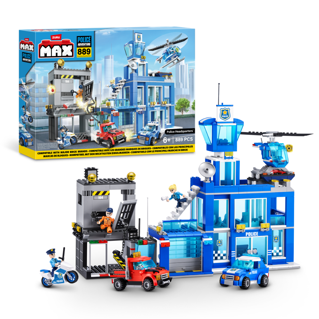 Max Adventure Police Headquarters Playset (889 pieces) | Shopee Singapore