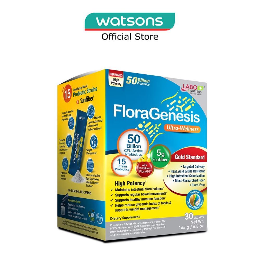 LABO NUTRITION Floragenesis Ultra Wellness Dietary Supplement Sachet ...