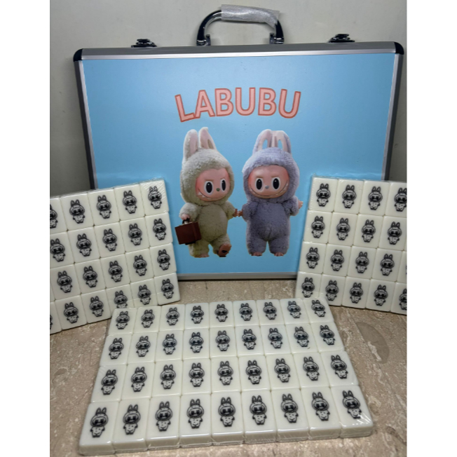 156Tiles Limited Edition Labubu/Doraemon/ Pikachu/ Minion Mahjong Set ...