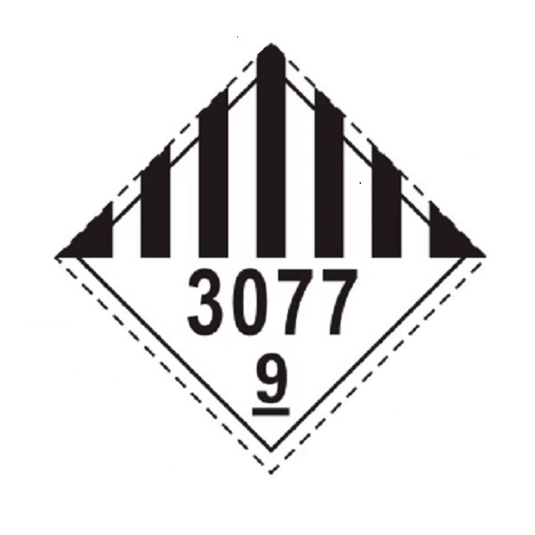 [SG] IATA UN3077 DGR Hazard Class 9 Label 10 x 10cm (50 Pieces ...