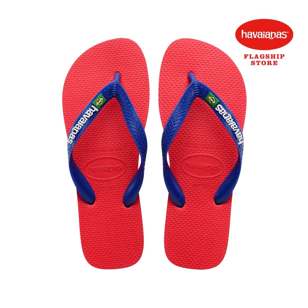 Havaianas Unisex Brasil Logo - Ruby Red/Ruby Red Flip Flops | Shopee ...