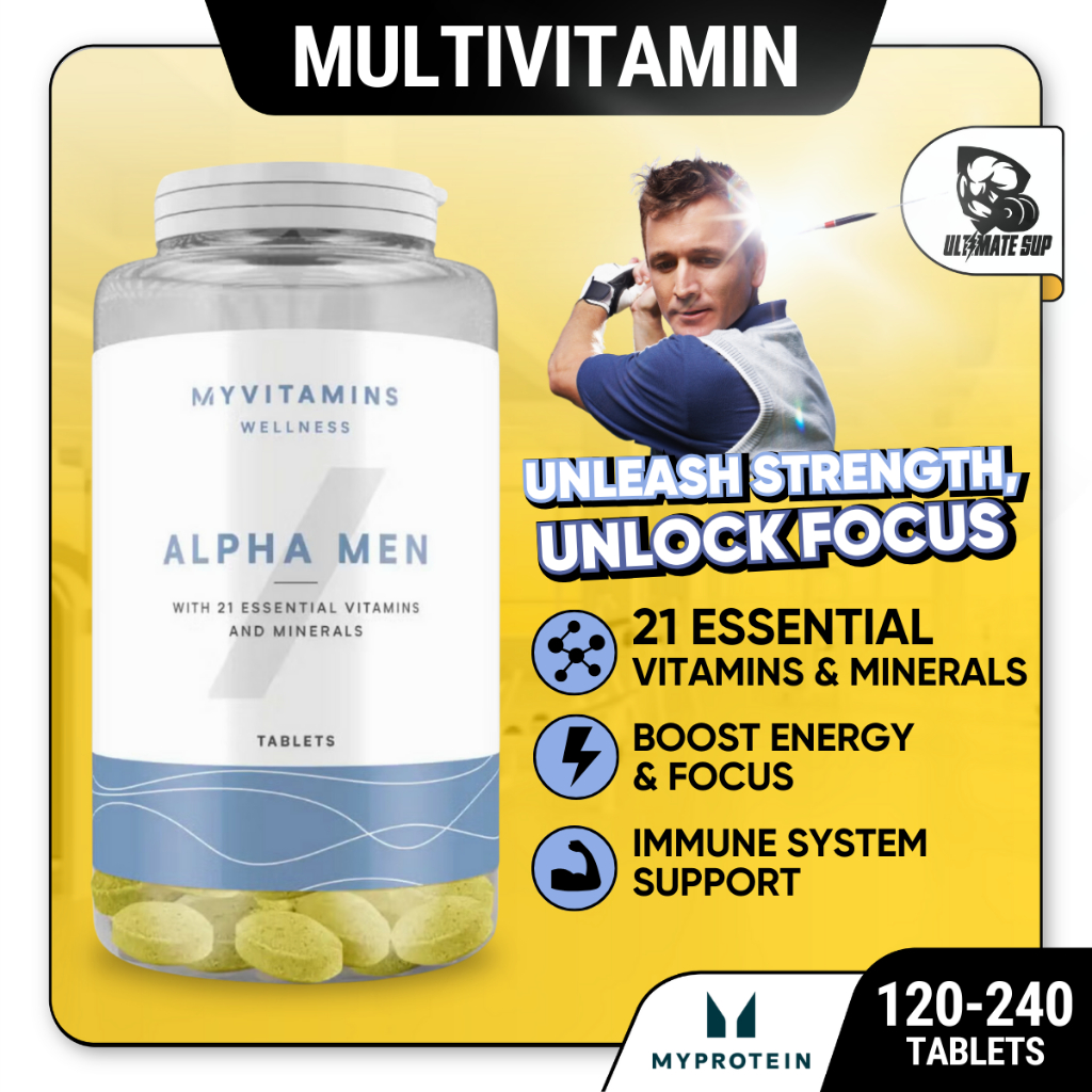 Myprotein, Men Multivitamin Tablets, 21 Essential Vitamins & Minerals ...