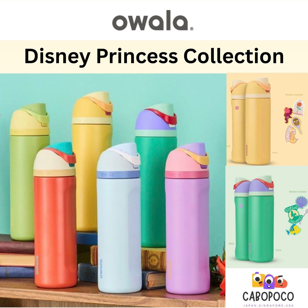 (Authentic / Ready Stock) Owala FreeSip, Disney Princess, 24oz ...