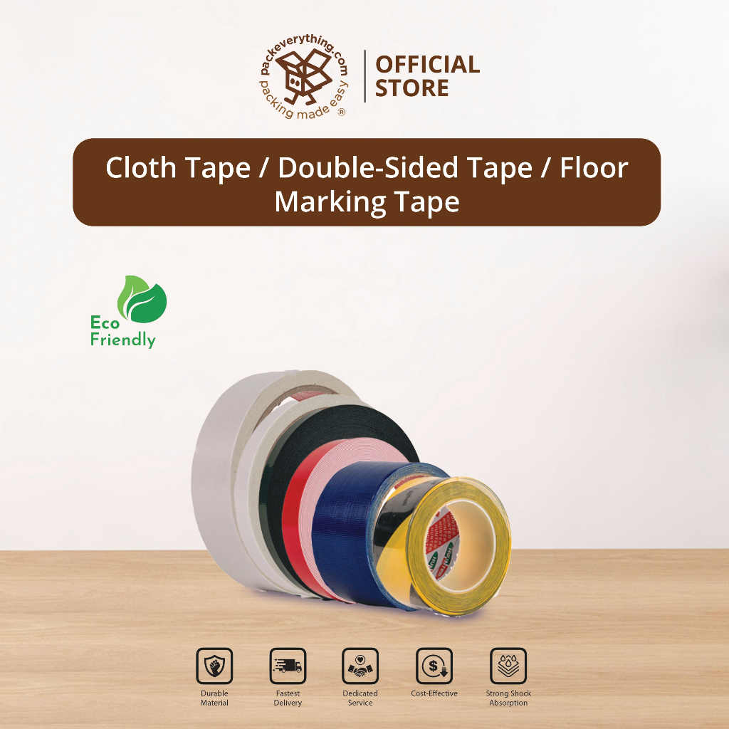 PACKEVERYTHING Tape | Transparent Cellophane Tape | Double Sided Tape ...