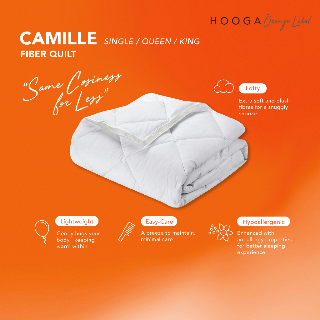 Hooga Orange Label CAMILLE Fiber Quilt | Lightweight Quilt ...