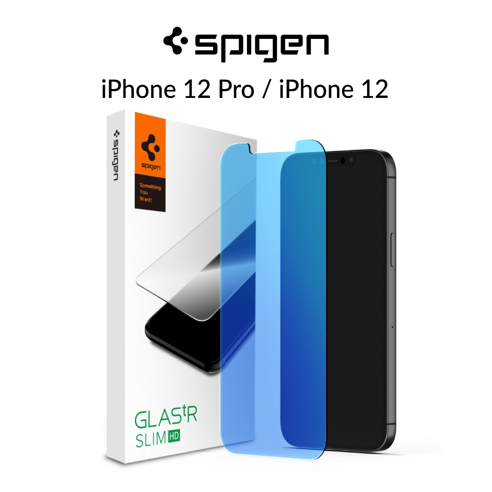 Spigen iPhone 12 Pro / iPhone 12 Screen Protector Tempered Glass Glas ...