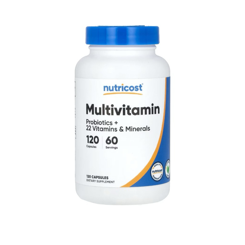 Nutricost Multivitamin Probiotics + 22 Vitamins & Minerals 120 Capsules ...