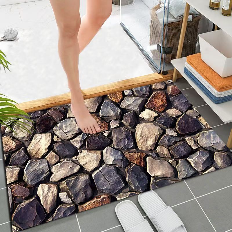 Soft Diatomite Anti-Slip Floor Mat / Super Absorbent / Quick Dry / Bath ...