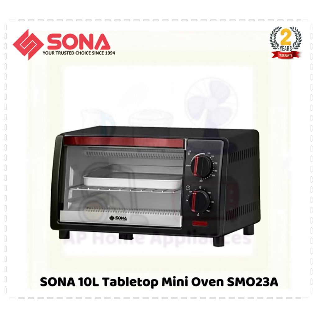 Sona 10L Mini Toaster Oven SMO23A | SMO 23A (2 Years Electrical Parts ...