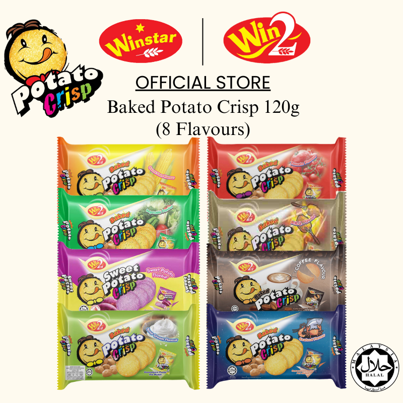 [SG Local Stock] 120g Win2 Potato Crisp(6pktsx20g)| Potato Chips ...