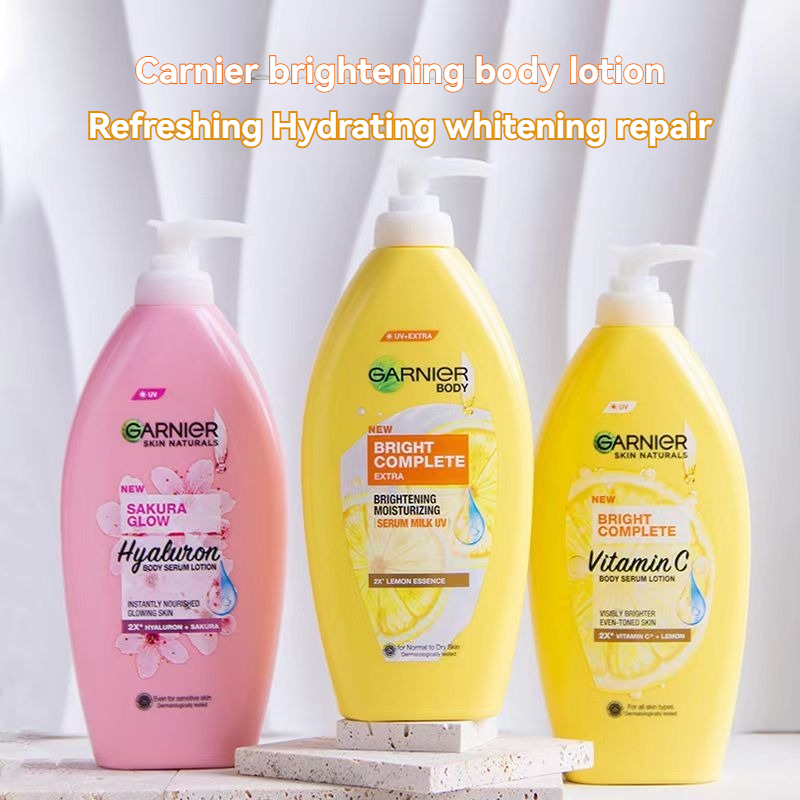 【Garnier】 Body Lotion Lemon VC Moisturizing Brightening Repairing Body ...