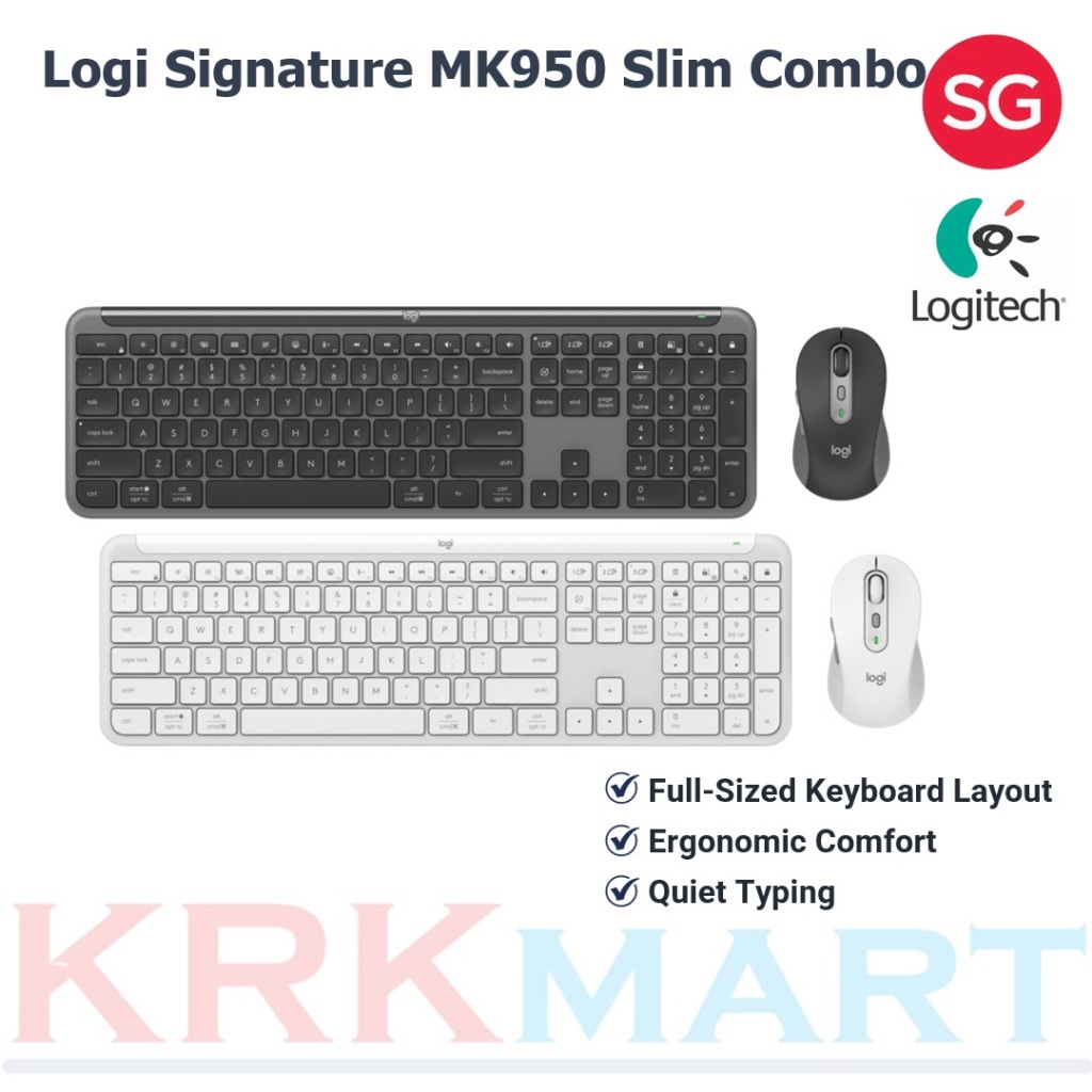Logi Signature MK950 Slim Combo (1 Year Logitech Warranty) | Shopee ...