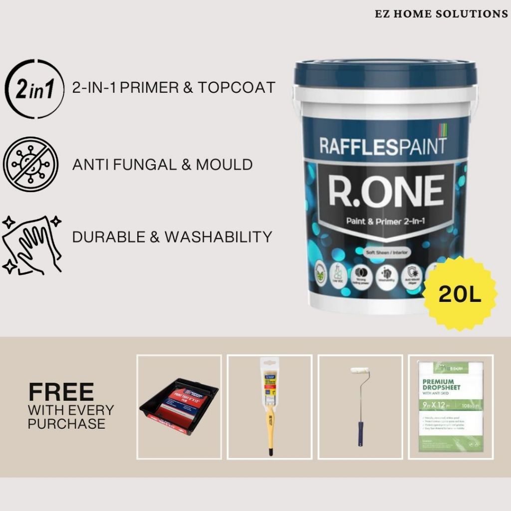 [ FREE PAINTING KIT ] Raffles R.ONE: All-in-One Premium Paint for ...