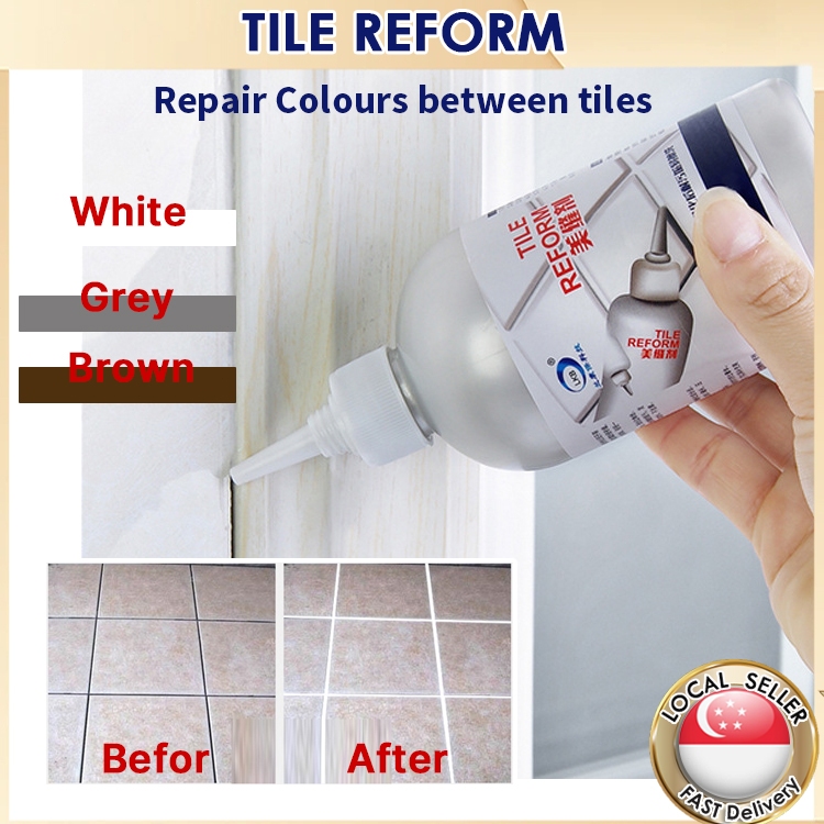 🇸🇬2024 Grout filler cleaner Tile reform 280ml Tile Grout Marker Sealant ...