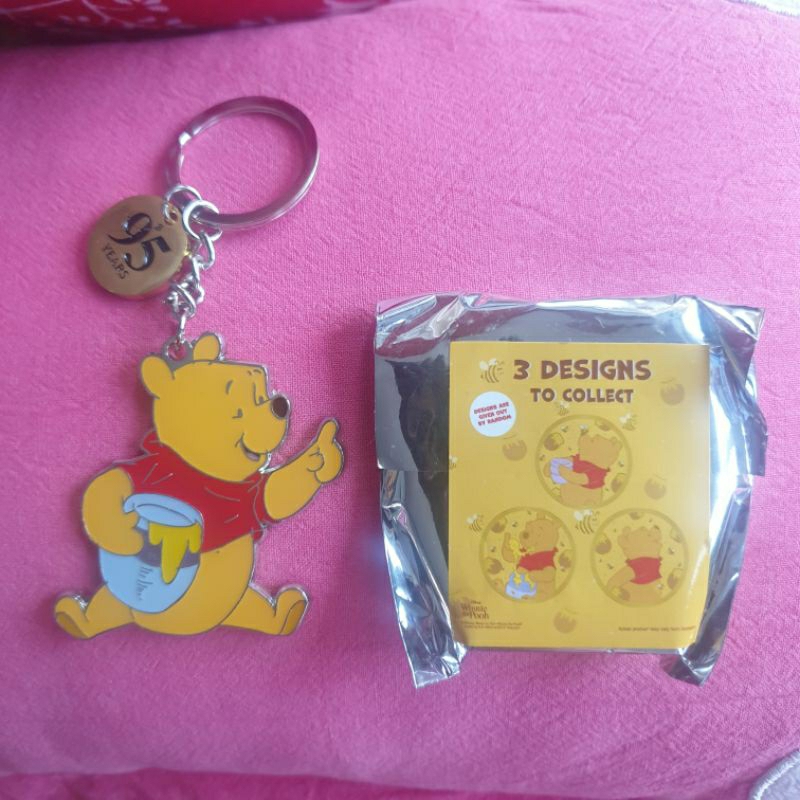 Winnie The Pooh Keychain and Medallion Coin (Blind Box Sealed) | Shopee ...