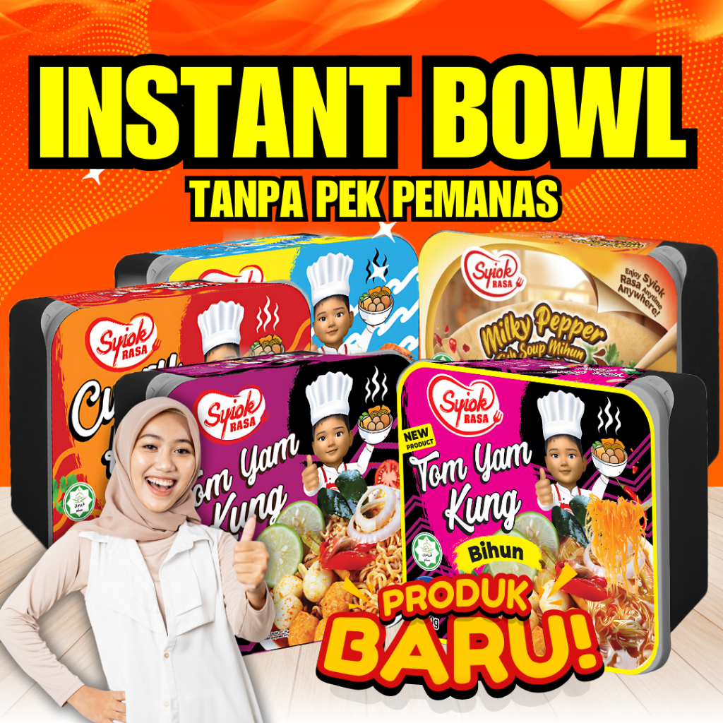[NO PEK PEMANAS] Syiok Rasa [MUSLIM PRODUCT] TomYam Kung/Curry Kaw/Soup ...