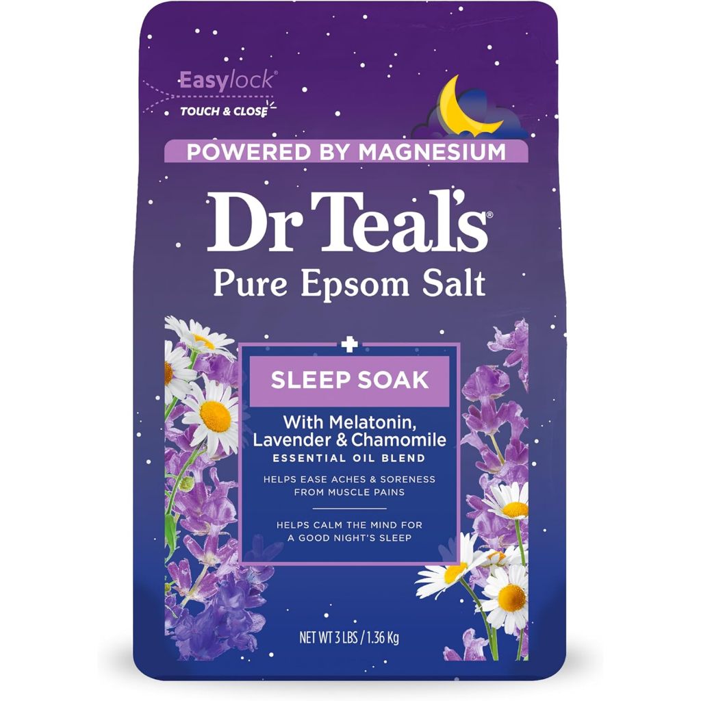 Dr Teals Pure Epsom Salt Melatonin Sleep Soak With Essential Oil Blend Teals 3 Lbs Shopee