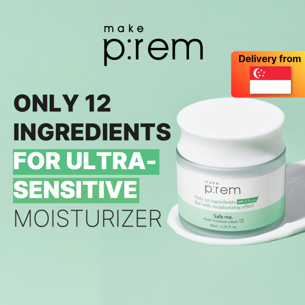 MAKE PREM Safe me. Relief Moisture Cream 12 80ml | Shopee Singapore
