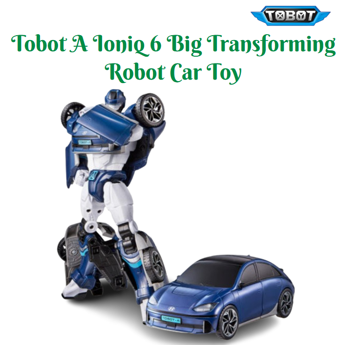 Tobot A Ioniq 6 Big Transforming Robot Car Toy, Korean Animation Action ...