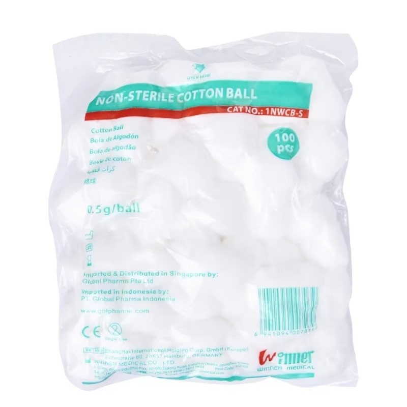 WINNER Non-Sterile Cotton Ball (10 packets)(expire sept 2025) | Shopee ...