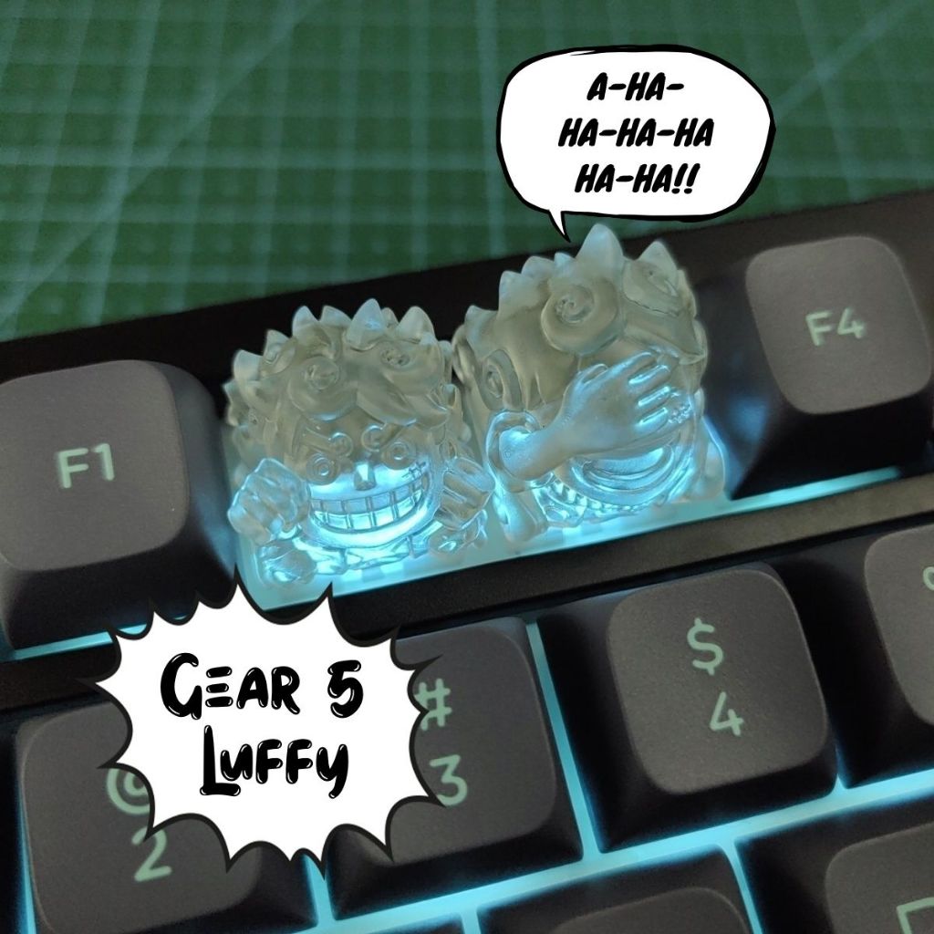 [SG In Stock] Anime Keycaps - Gear 5 Luffy, Chopper, Goku, Majin Buu ...