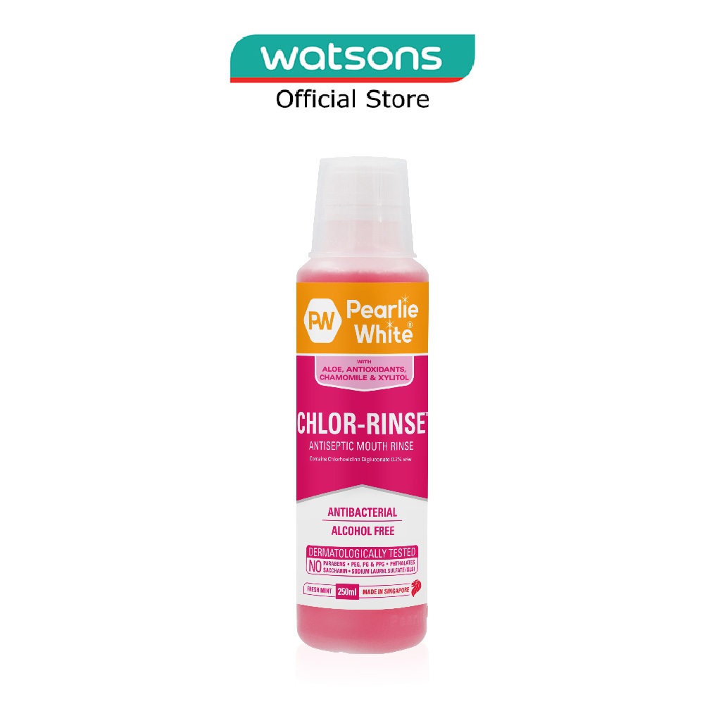 PEARLIE WHITE® Chlor-Rinse Antiseptic Mouth Rinse (Helps Relieve and ...
