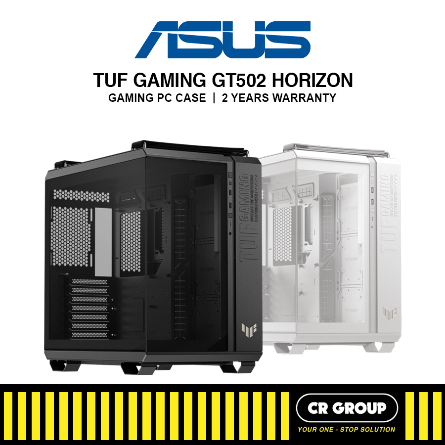 ASUS TUF Gaming GT502 HORIZON ATX Case - Seamless View - Dual Chamber ...