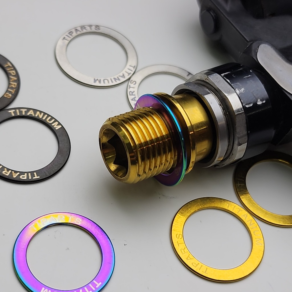 Titanium Pedal Washer | Dura Ace Ultegra Blade Wahoo Speedplay Garmin ...