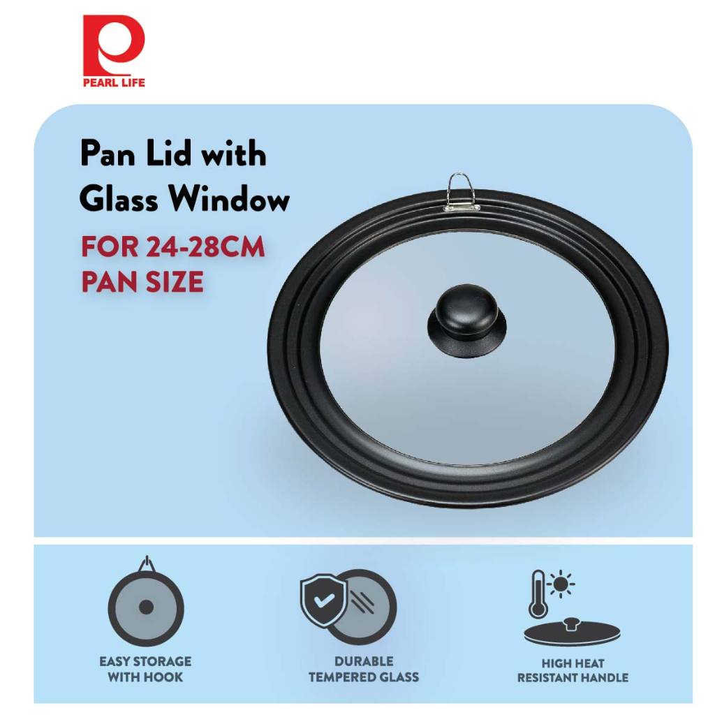 Pearl Life Silicone-Coated Pan Cover 24–28 cm – Japan Made Heat ...
