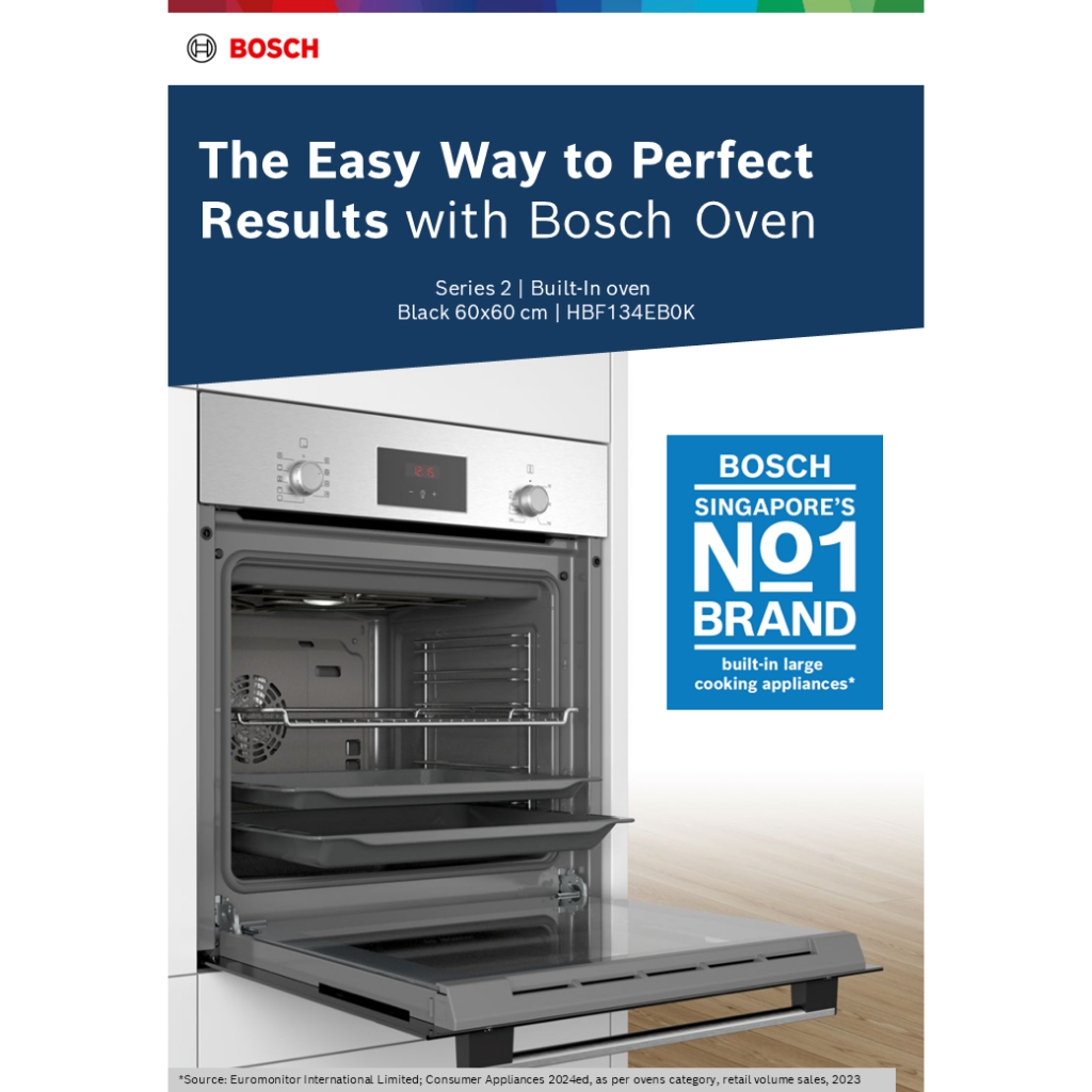 Bosch HBF134BS0K Built In Stainless Steel Convection Oven | Shopee ...