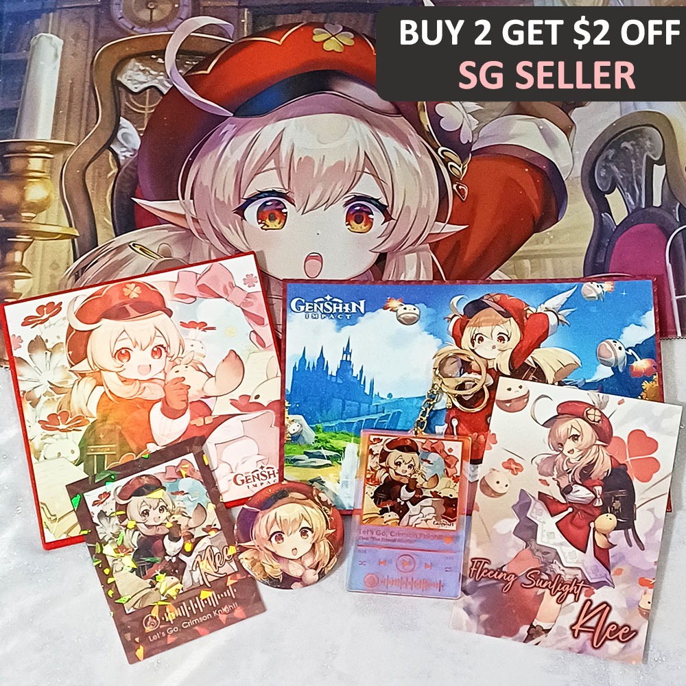 SG Genshin Impact Merch Klee Set Genshin Klee Genshin Keychain Genshin ...