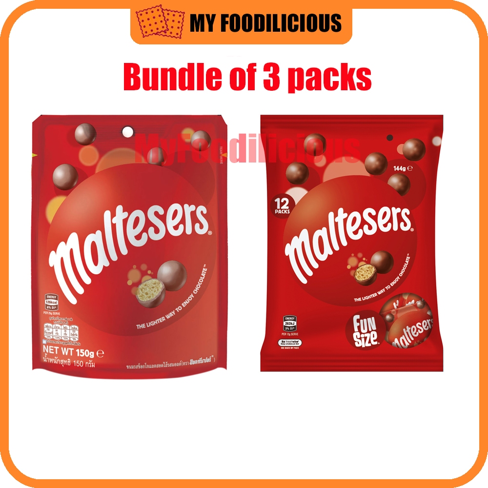 Maltesers Funsize 144g /Maltesers Chocolate 150g Australia Halal ...